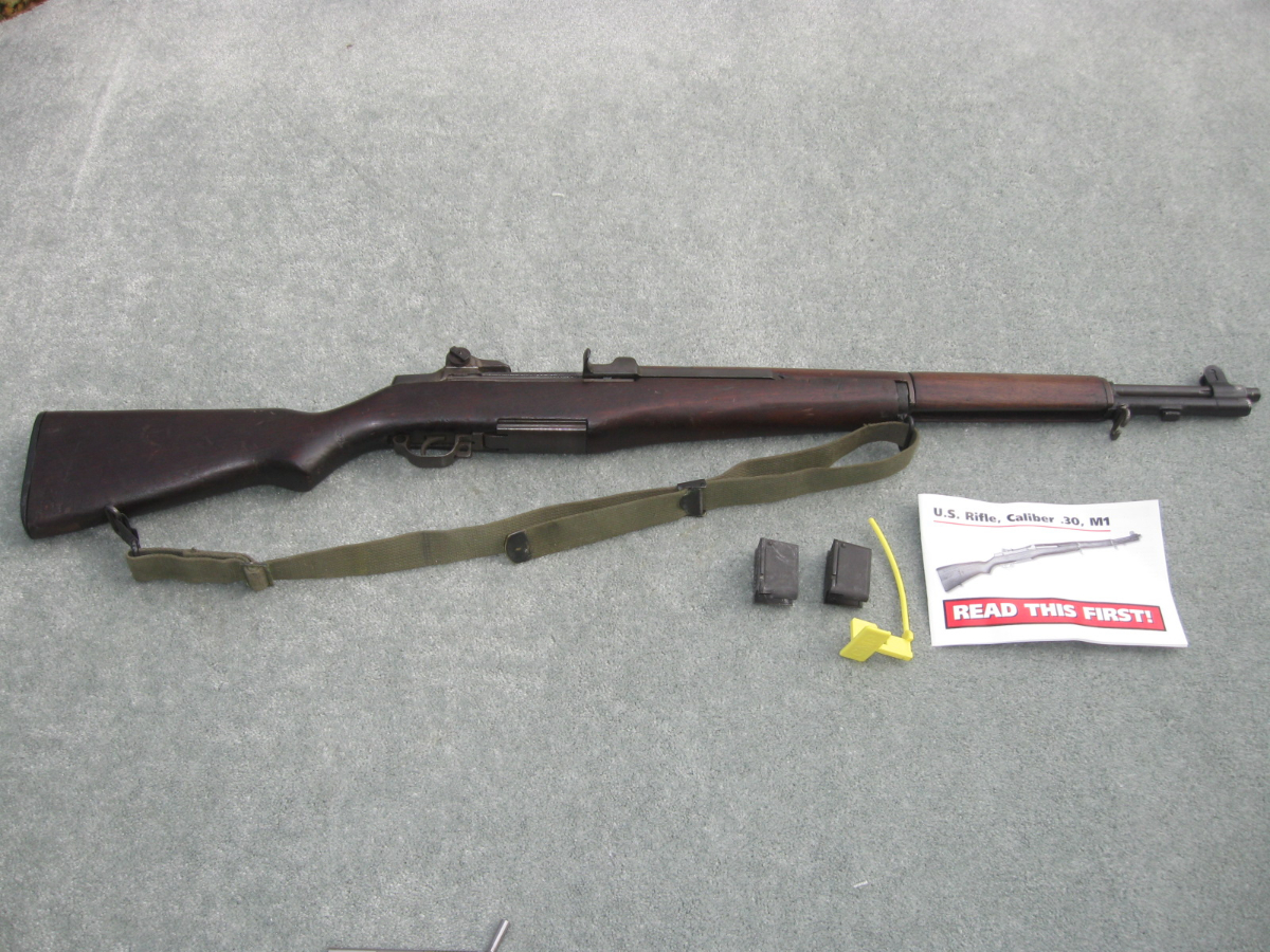 M1 Garand Rifle 1943 WW2 Rare Correct Barrel With Extras Nice Condition ...