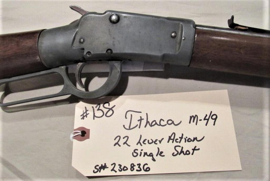 Ithaca M-49 22 Cal Lever Action Single Shot .22 Lr For Sale at ...