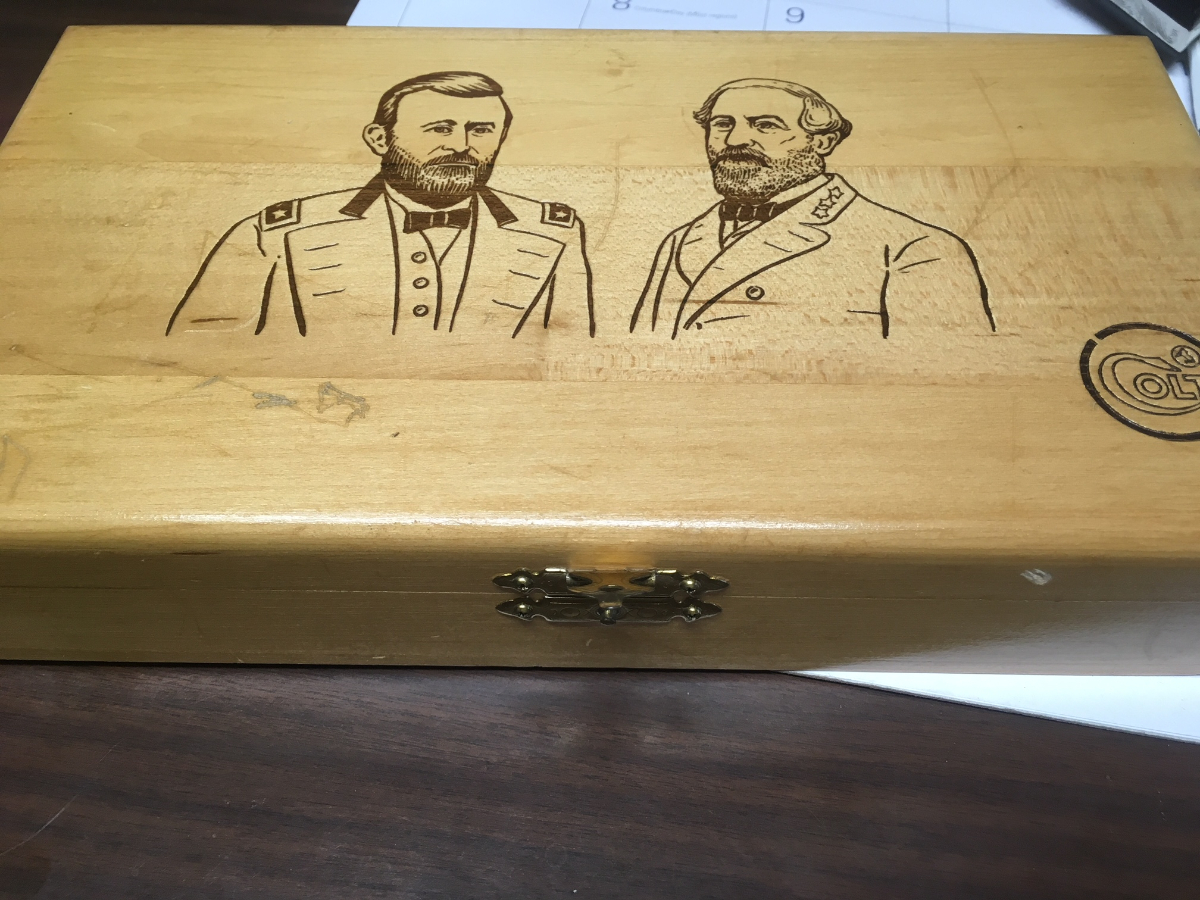 Colt 22 Lr Revolver With Walnut Grips And Blued In Wood Case .22 Lr For ...