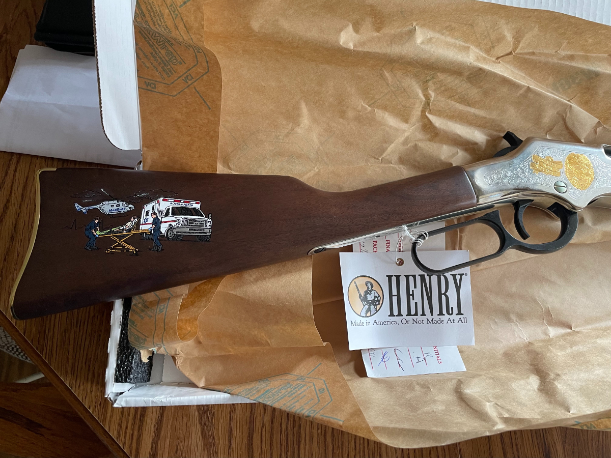 Henry Ems Tribute Edition Golden Boy Rifle (22lr) .22 Lr For Sale at ...