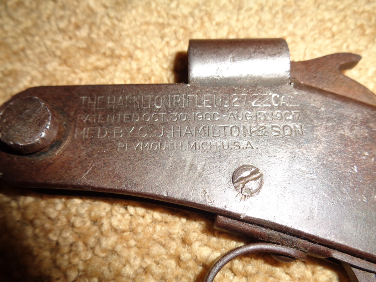Hamilton Rifle Co. The Hamilton Rifle No. 27 receiver for parts or ...