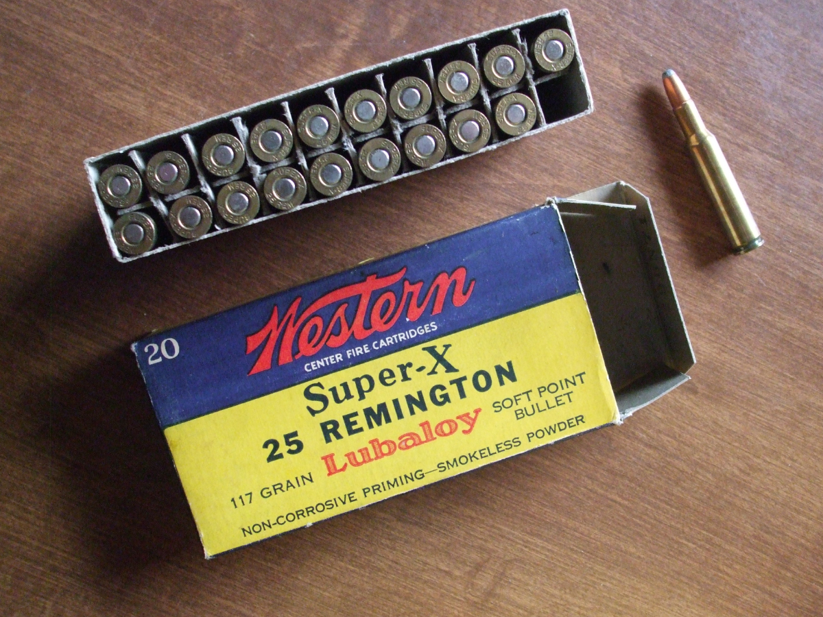 Western Cartridge Company Super X 25 Rem ammo .25 Remington 17273583 ...