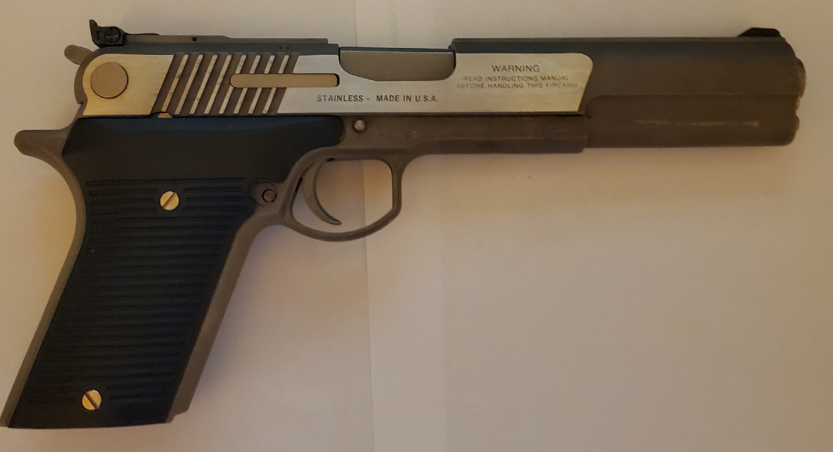 - IAI (AMT) Automag IV .45 Win Mag Semi-Auto Pistol - Picture 3