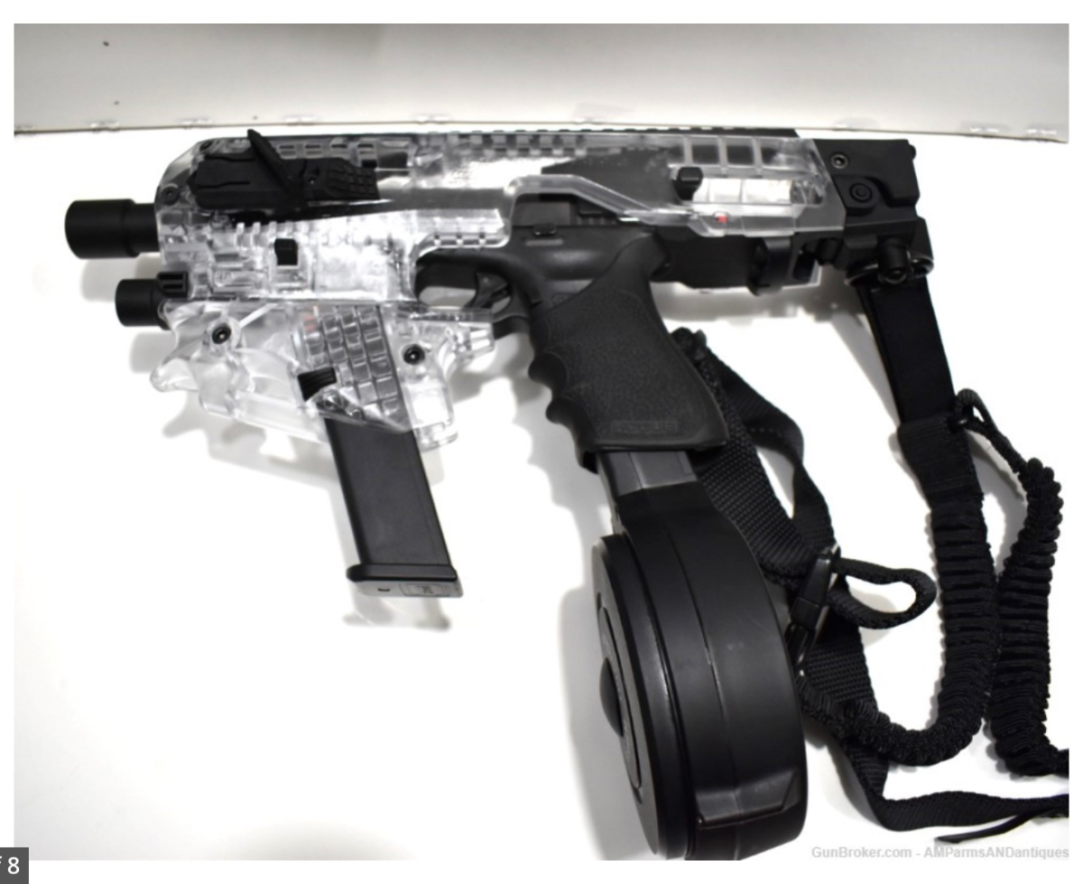 Glock G17 9mm In Caa Mck Conversion Tac W/50 Rnd Drum, Thumb Rest ...