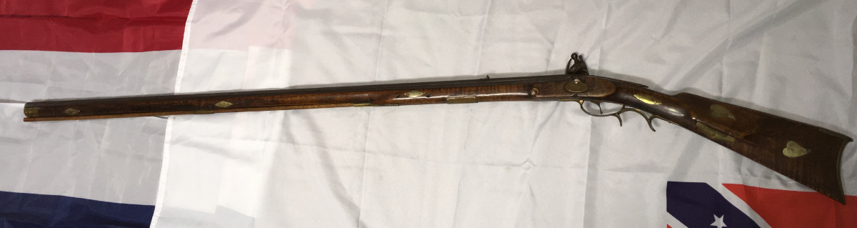Jamestown School Kentucky Long Rifle, Flintlock. For Sale at GunAuction ...
