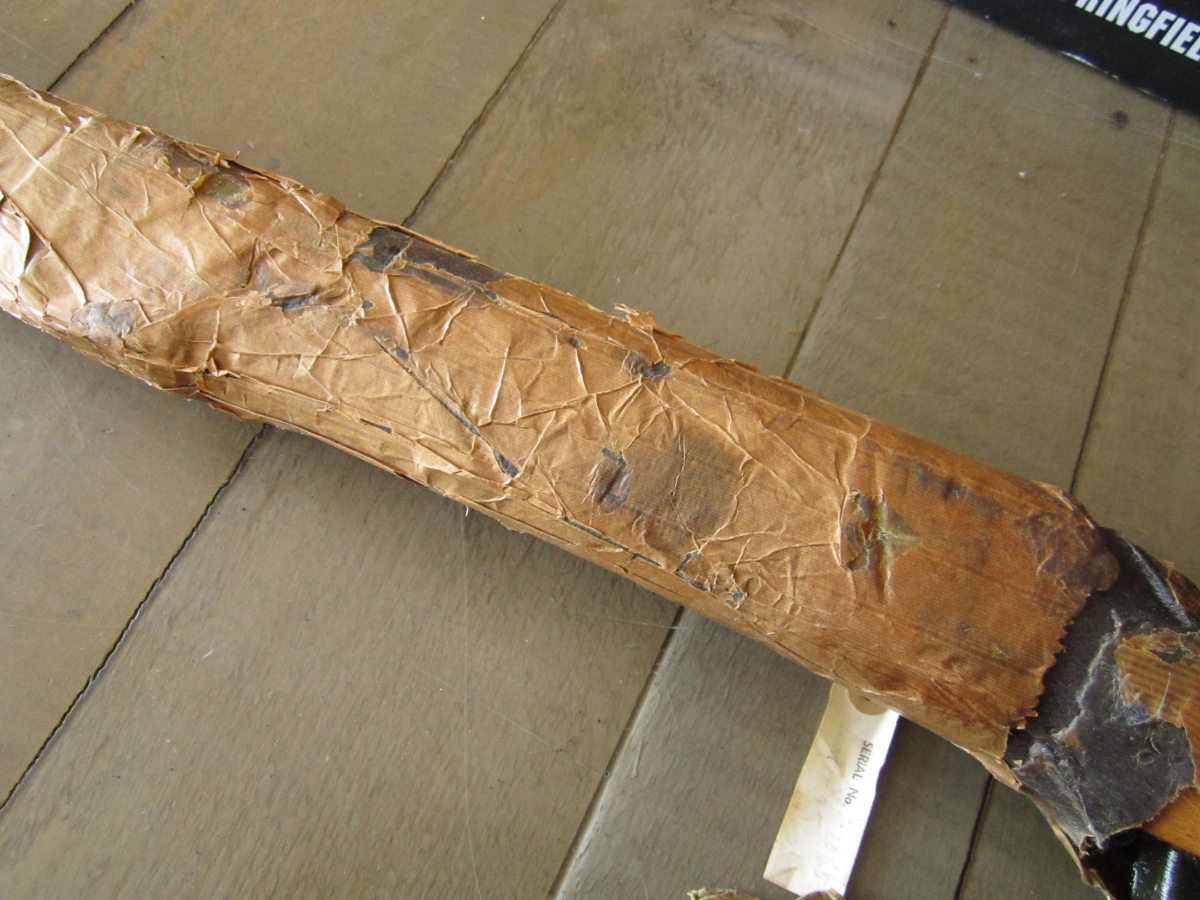 British Government Enfield No. 4 Wrapped In Cosmoline And Paper With ...