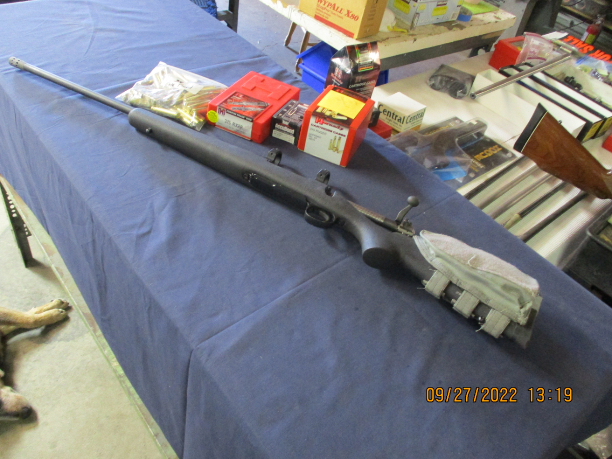 Remington Custom Rifle In .375 Ruger Includes Dies, Brass And Bullets ...