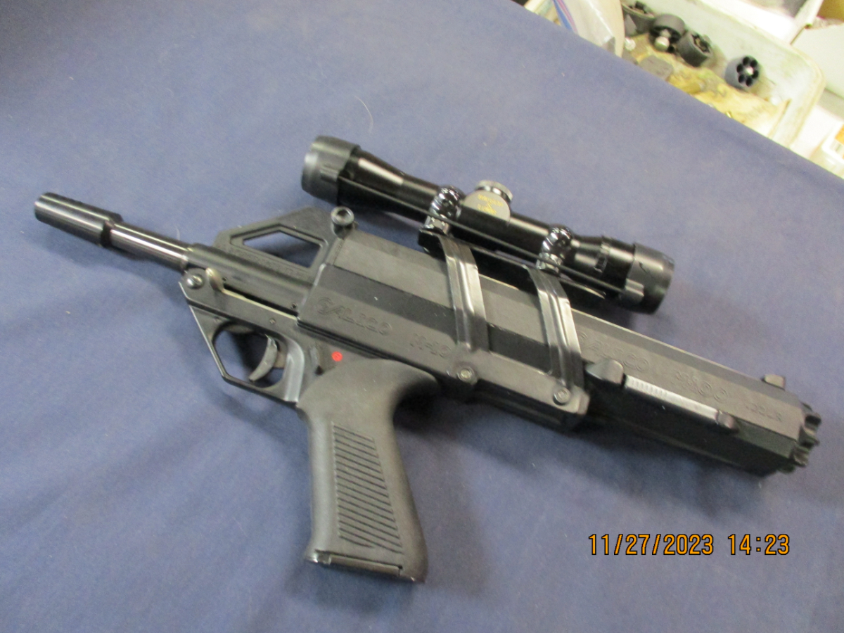 North American Arms Calico M100 Pistol with Bausch & Lomb Scope .22 LR ...