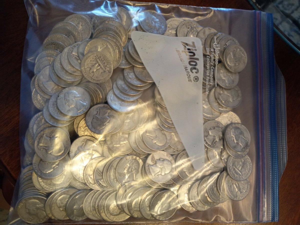 $10 Face Washington Quarter 90 Silver Going Up .45 Acp For Sale at ...
