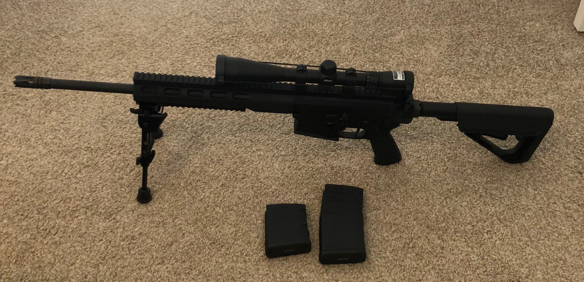 Anderson Manufacturing Am-10 Hunter, .308, 4x12 Nikon Scope, Bipod And ...