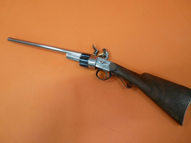 Miniature Collier Revolving Flintlock Rifle For Sale at GunAuction.com ...