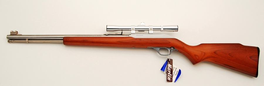 Marlin Model 60 Sb Caliber 22 Long Rifle Semi Auto Ss Tube Feed & Scope ...