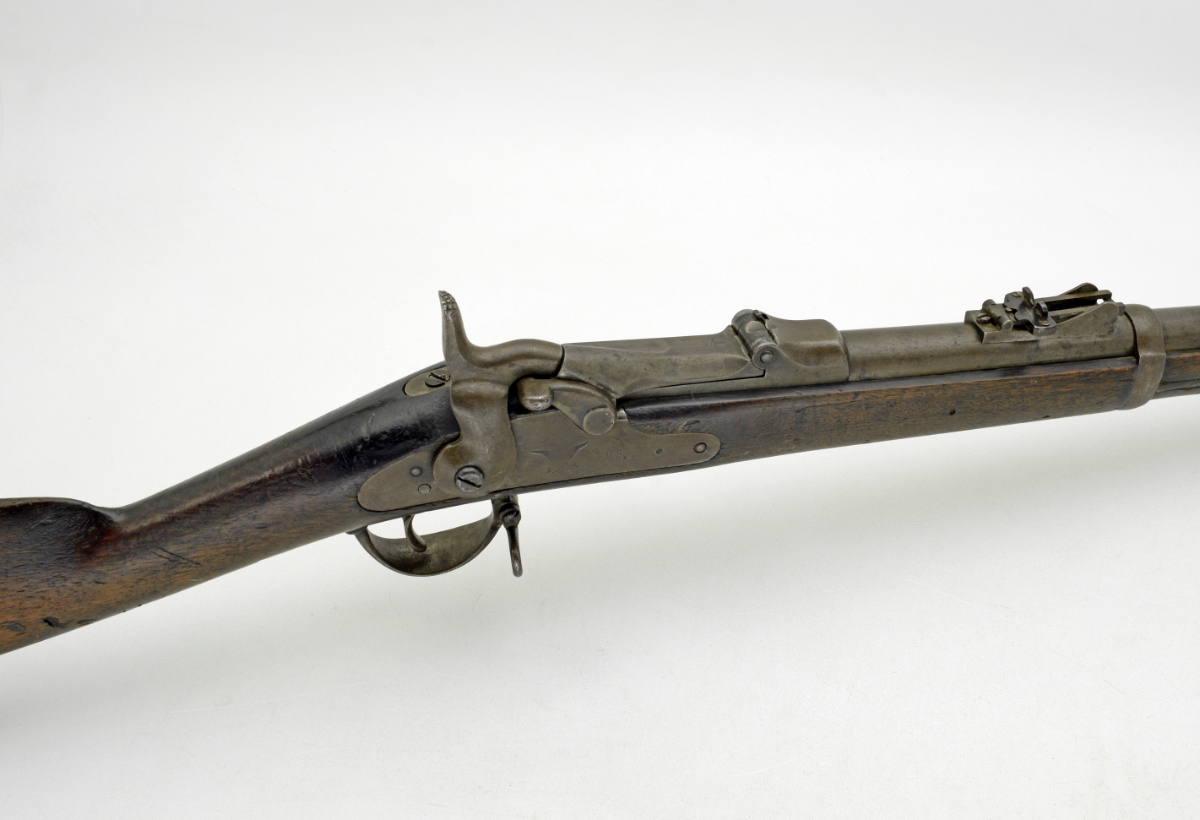 SPRINGFIELD ARMORY MODEL US 1873 TRAPDOOR SINGLE SHOT RIFLE CALIBER 45 ...