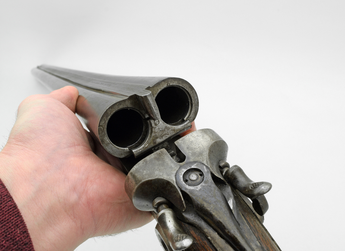 Bayard Arms Hammer Side By Side Double Barrel Shotgun 12 Gauge 2-3/4 ...