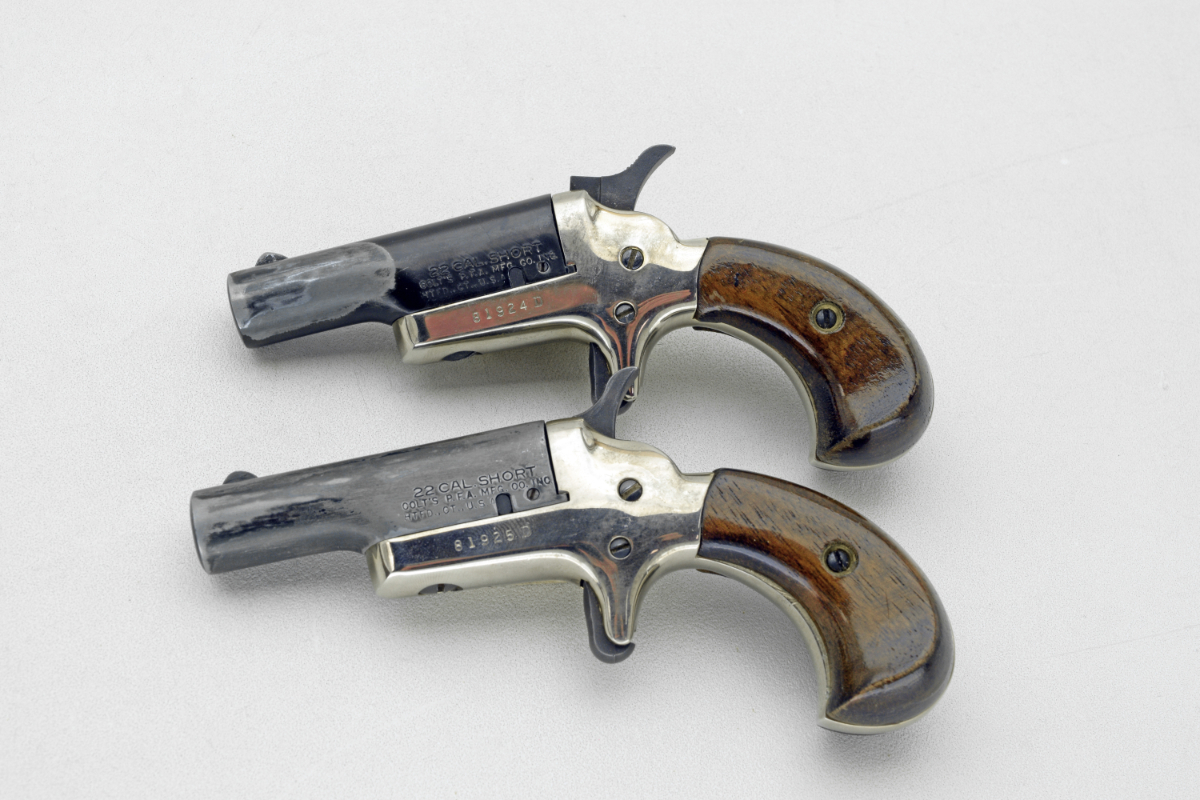 COLT MODEL - DERRINGERS SINGLE SHOT PISTOLS & CASE CALIBER 22 SHORT ...