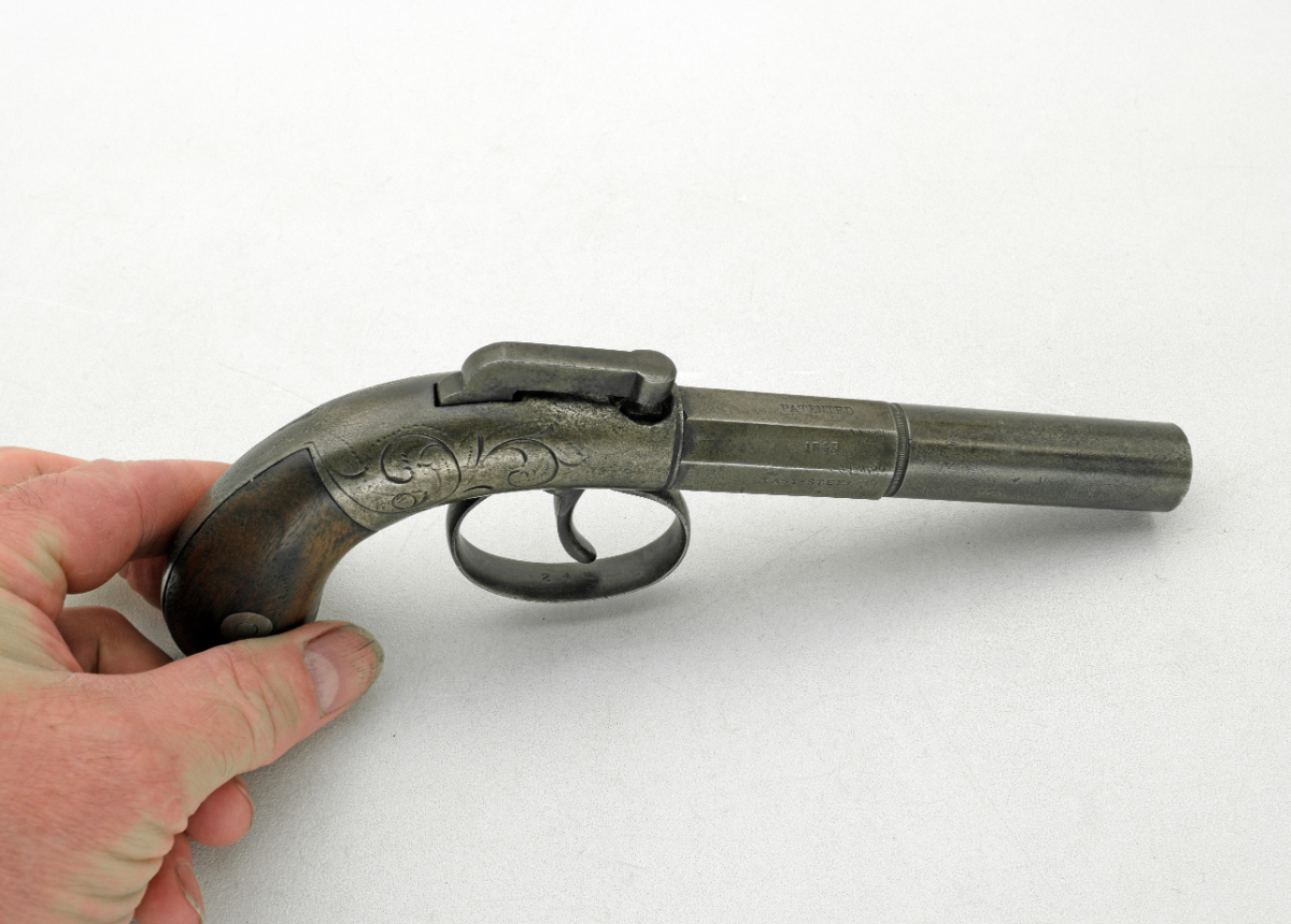 Allen & Wheelock Model 1845 Cap & Ball Single Shot Pistol Caliber 38 ...
