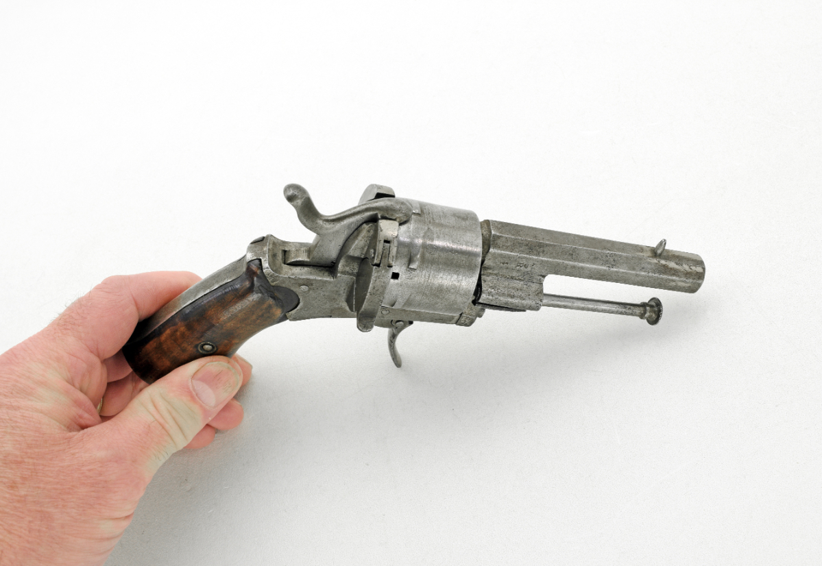Belgian Elg Pinfire Revolver Caliber 9mm Antique No Ffl Needed 9mm ...