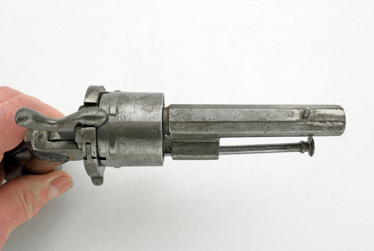 Belgian Elg Pinfire Revolver Caliber 9mm Antique No Ffl Needed 9mm ...