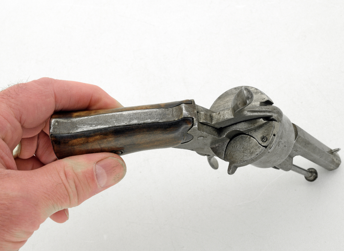 Belgian Elg Pinfire Revolver Caliber 9mm Antique No Ffl Needed 9mm ...