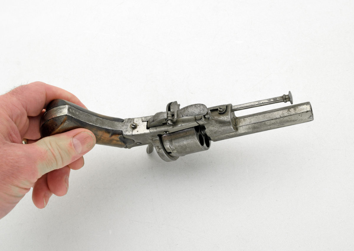 Belgian Elg Pinfire Revolver Caliber 9mm Antique No Ffl Needed 9mm ...