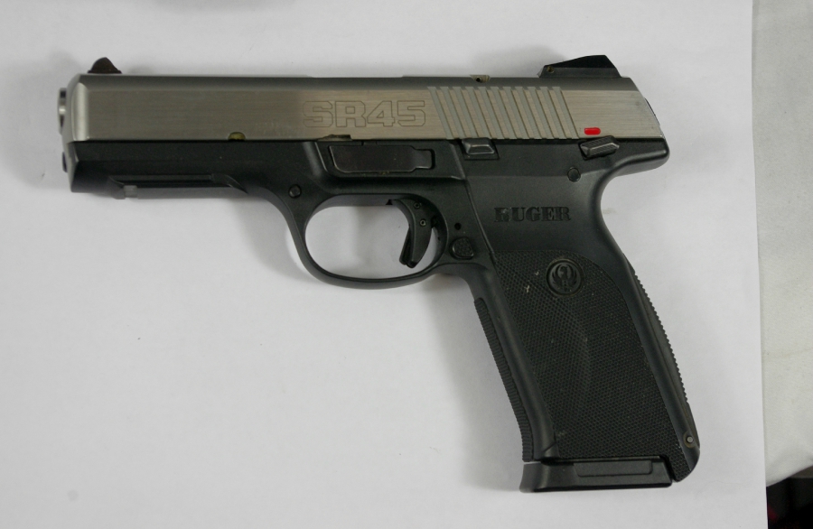 Sturm, Ruger & Co. Model Sr45 Stainless Poly 10rnd Great Shape .45 Acp ...