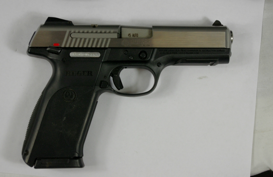 Sturm, Ruger & Co. Model Sr45 Stainless Poly 10rnd Great Shape .45 Acp ...