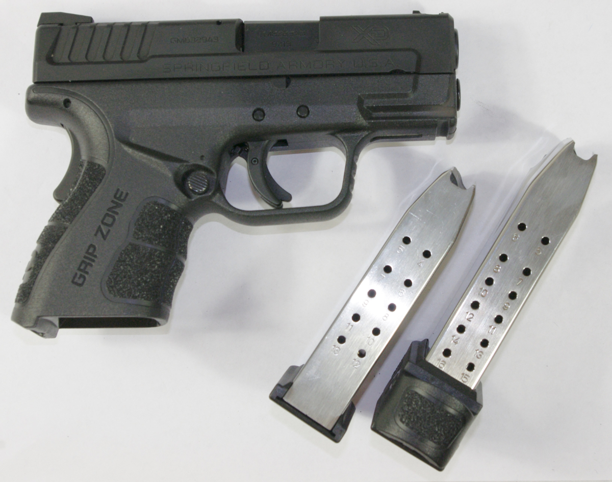 Springfield Armory Model Xd-9 Sub Compact 3" Fiber Optic Sight Perfect ...