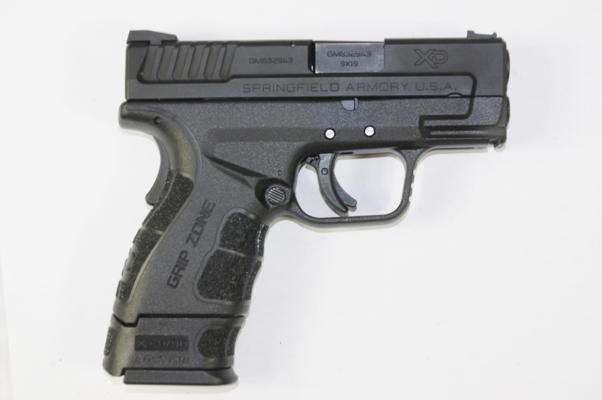 Springfield Armory Model Xd-9 Sub Compact 3" Fiber Optic Sight Perfect ...