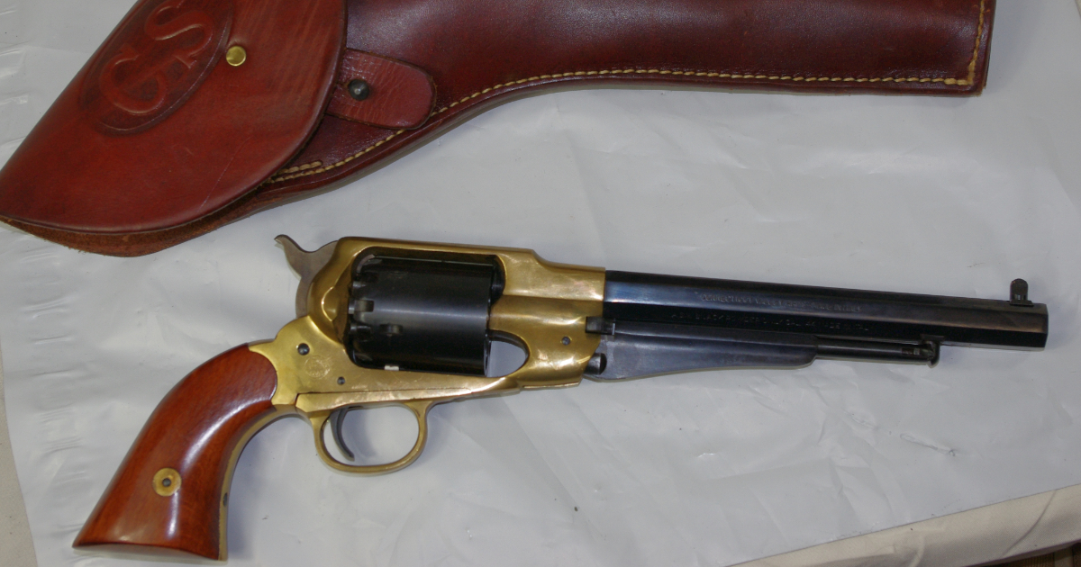 Pietta Model 1858 New Army Brass Frame .44-Caliber Black Powder ...