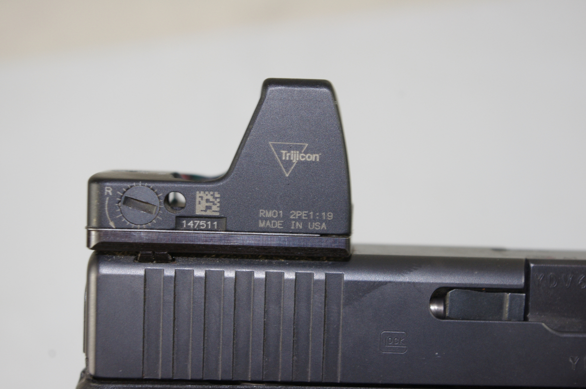 Glock Model 23 Gen 4 2 Hi Cap Mags, Blackhawk Holster, Trijicon Red Dot ...