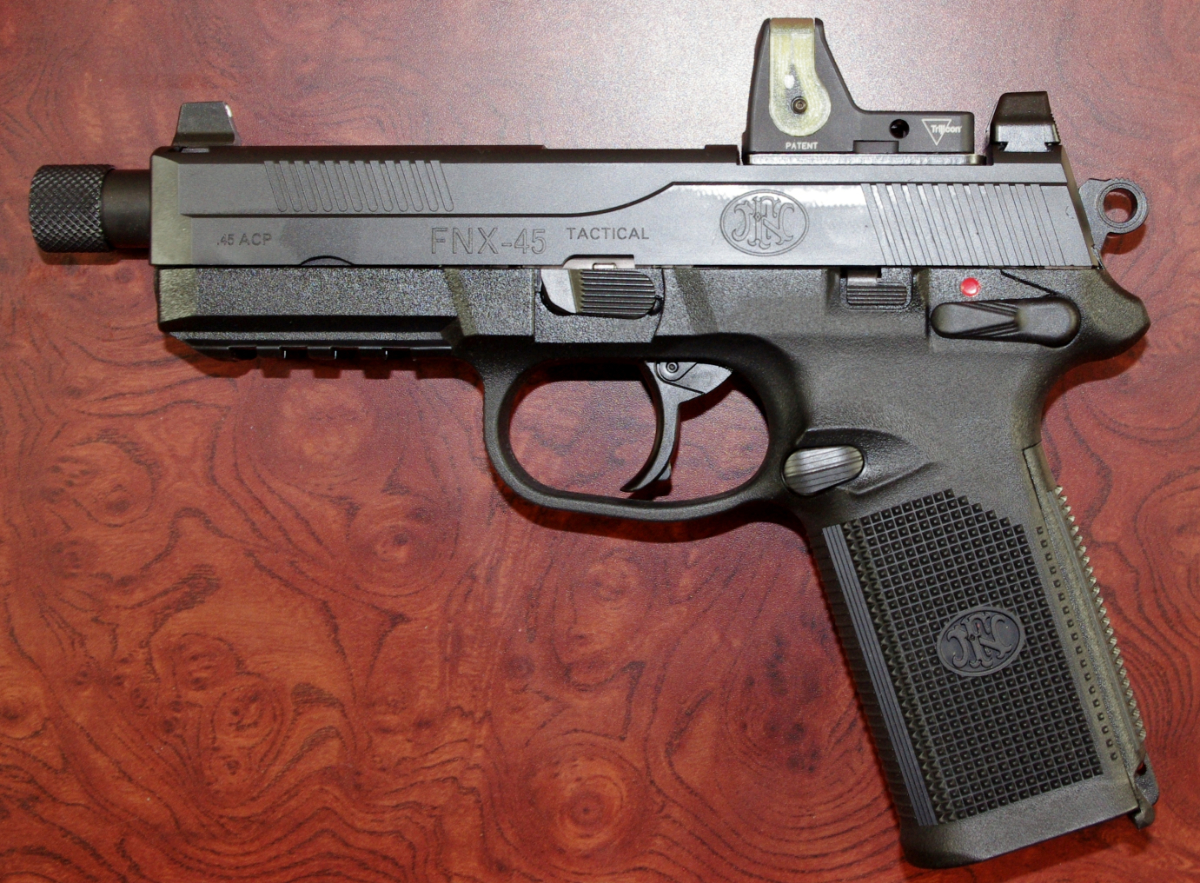 Fnx-45 Tactical 5.3" Threaded Night Sights 15+1 Trijicon Rmr Sight ...