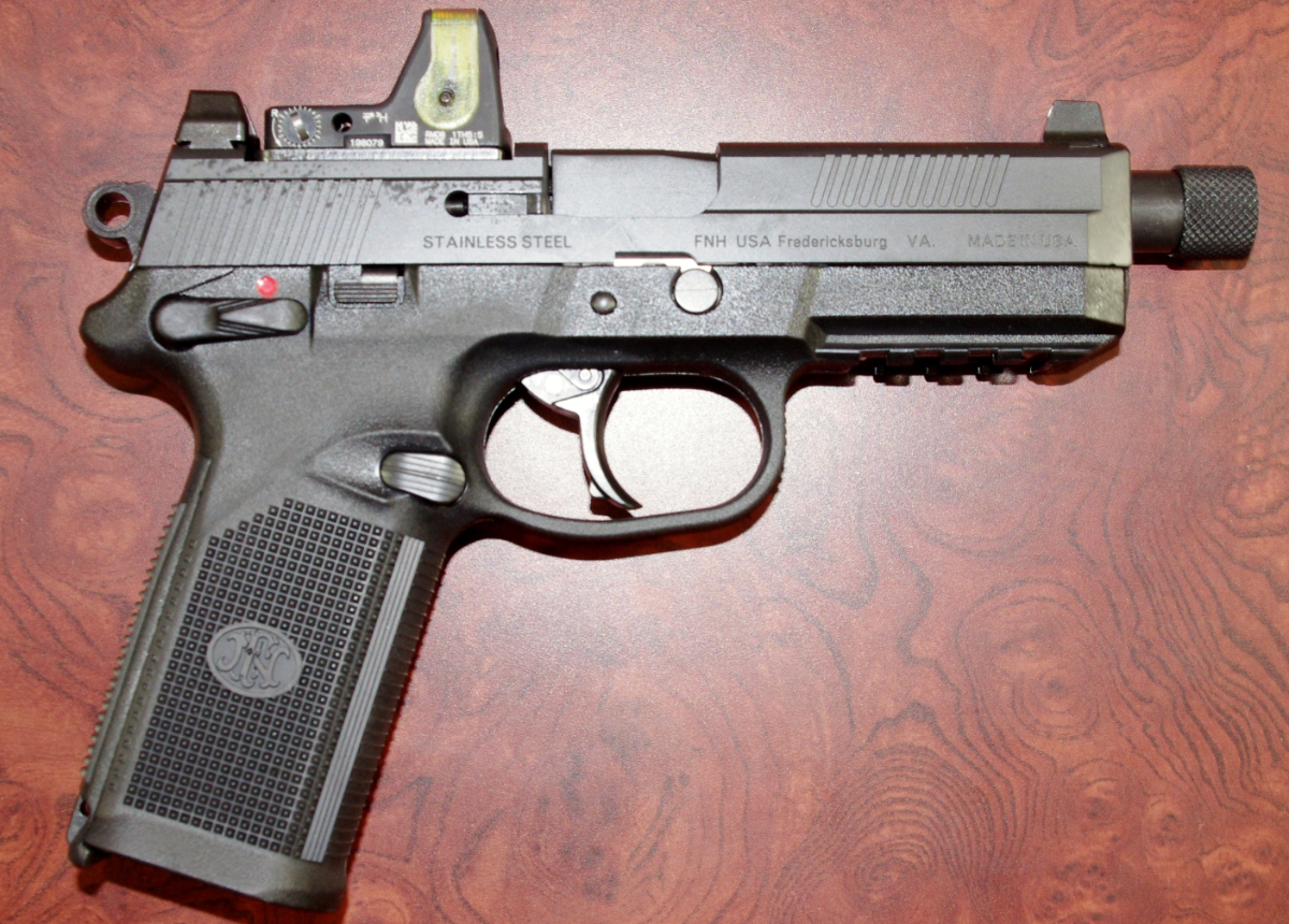 Fnx-45 Tactical 5.3" Threaded Night Sights 15+1 Trijicon Rmr Sight ...