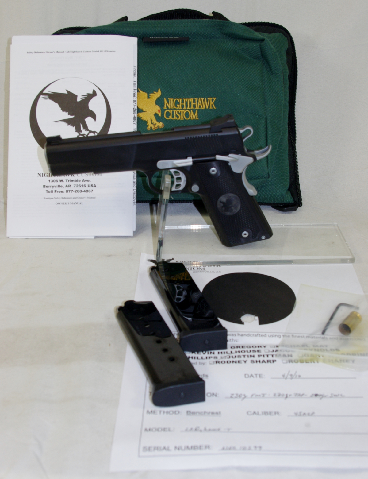 Nighthawk Custom Custom Amazing Shape5" Brloriginal Case W 2 Factory ...