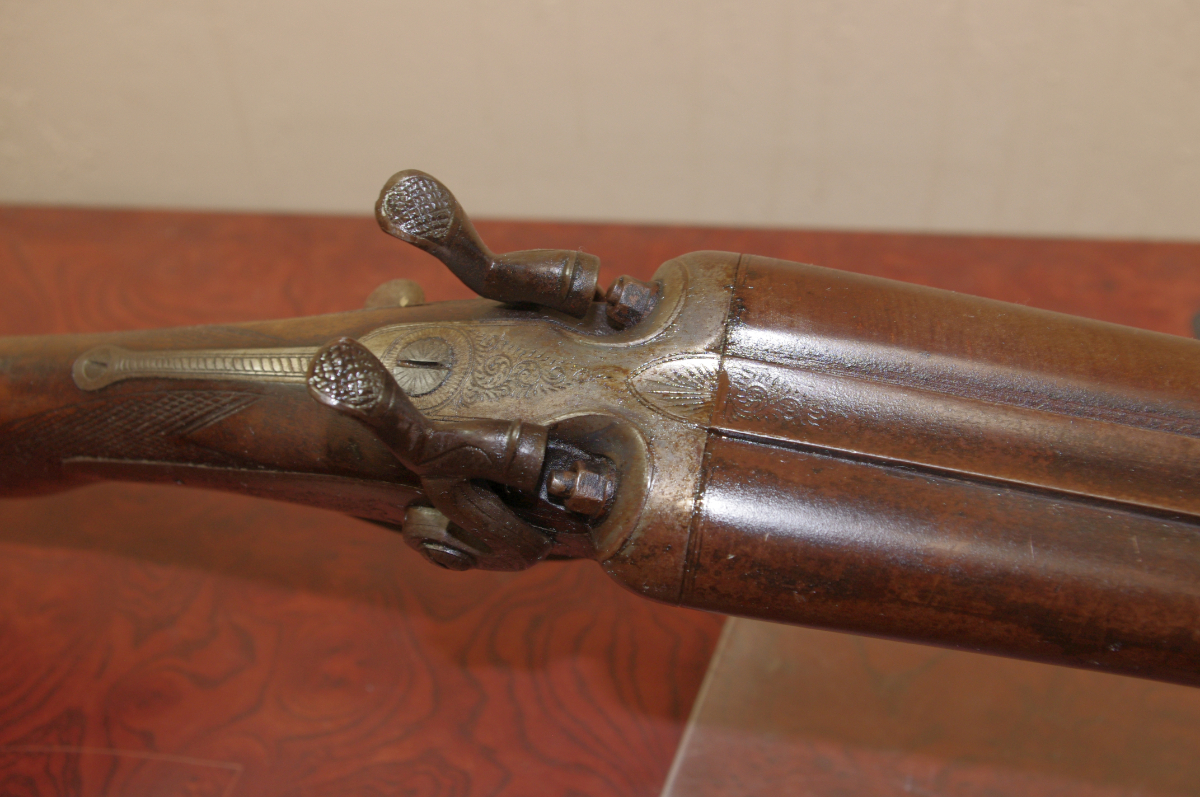 W.M Moore 30" Damascus Barrels Side Lever Release Engrave Antique ...