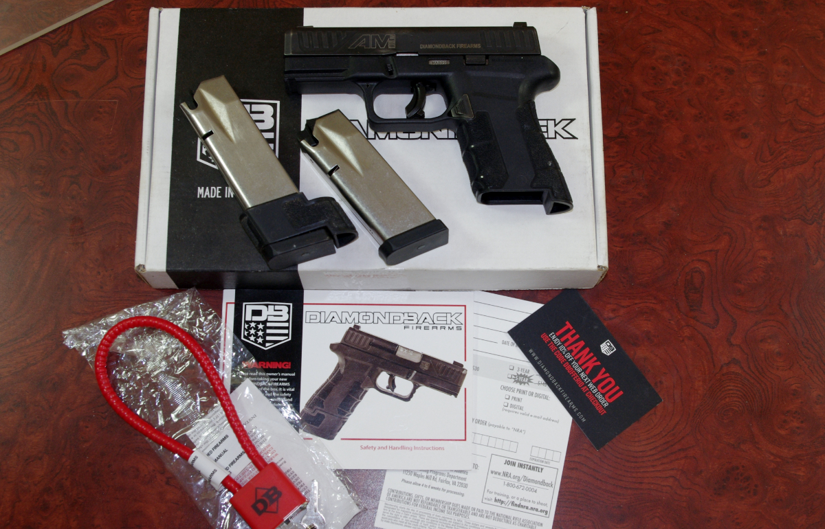 Diamondback Model Am2 3.5" Brl 17+1 Sub Compact Original Boxlk 9mm ...