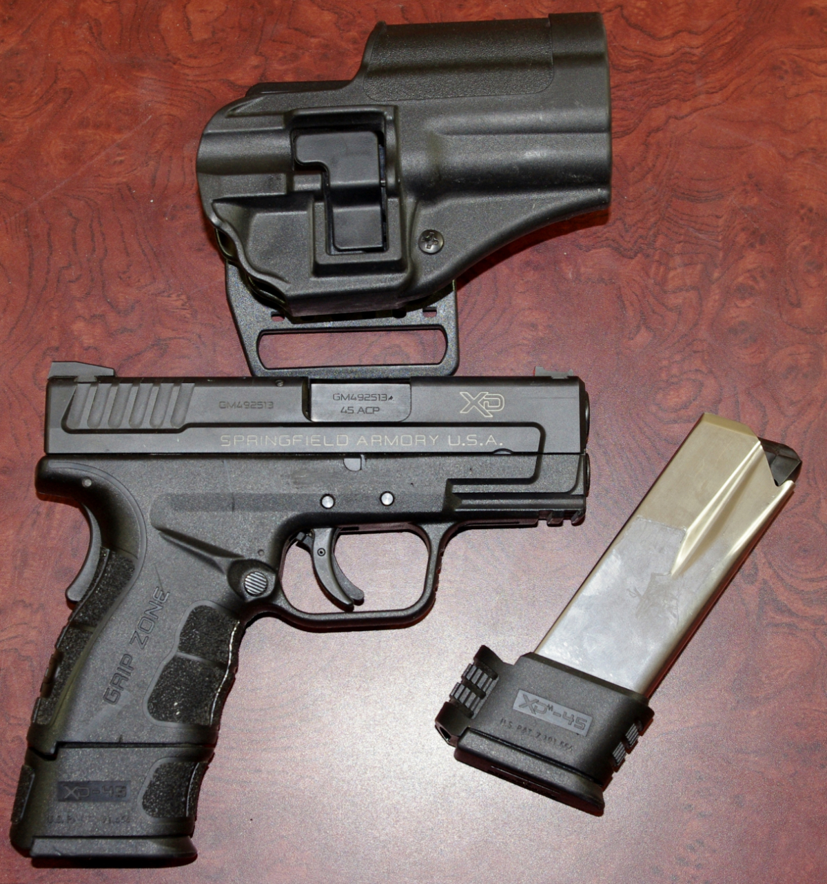 Springfield Armory Xd-45acp Sub-Compact Model 2 W/Holster And 2 Hi Cap ...