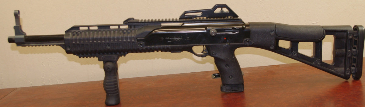 Hi-Point Model 4095 Blue Synth Pistol Grip Forend And 2 Magazines Great ...