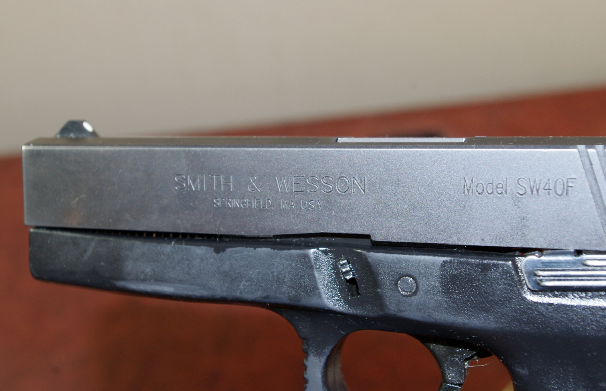 Smith & Wesson Model SW40F Matte Blue Black Frame High Capacity ...