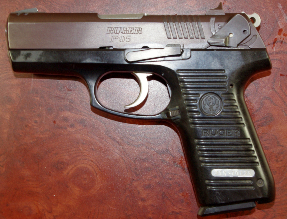 Ruger Model 95 Blue Black 10 Rnd Mag Da Ambidextrous Decock Safety 9mm ...