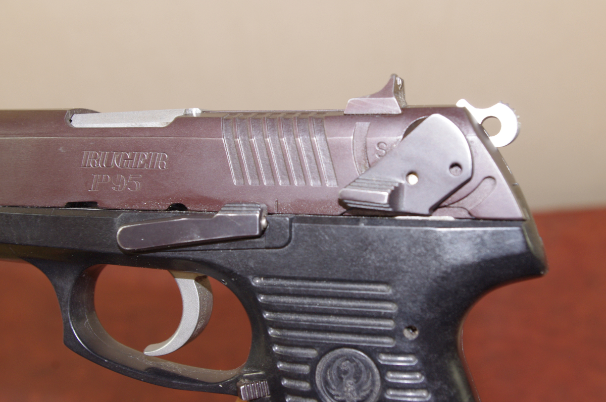 Ruger Model 95 Blue Black 10 Rnd Mag Da Ambidextrous Decock Safety 9mm ...