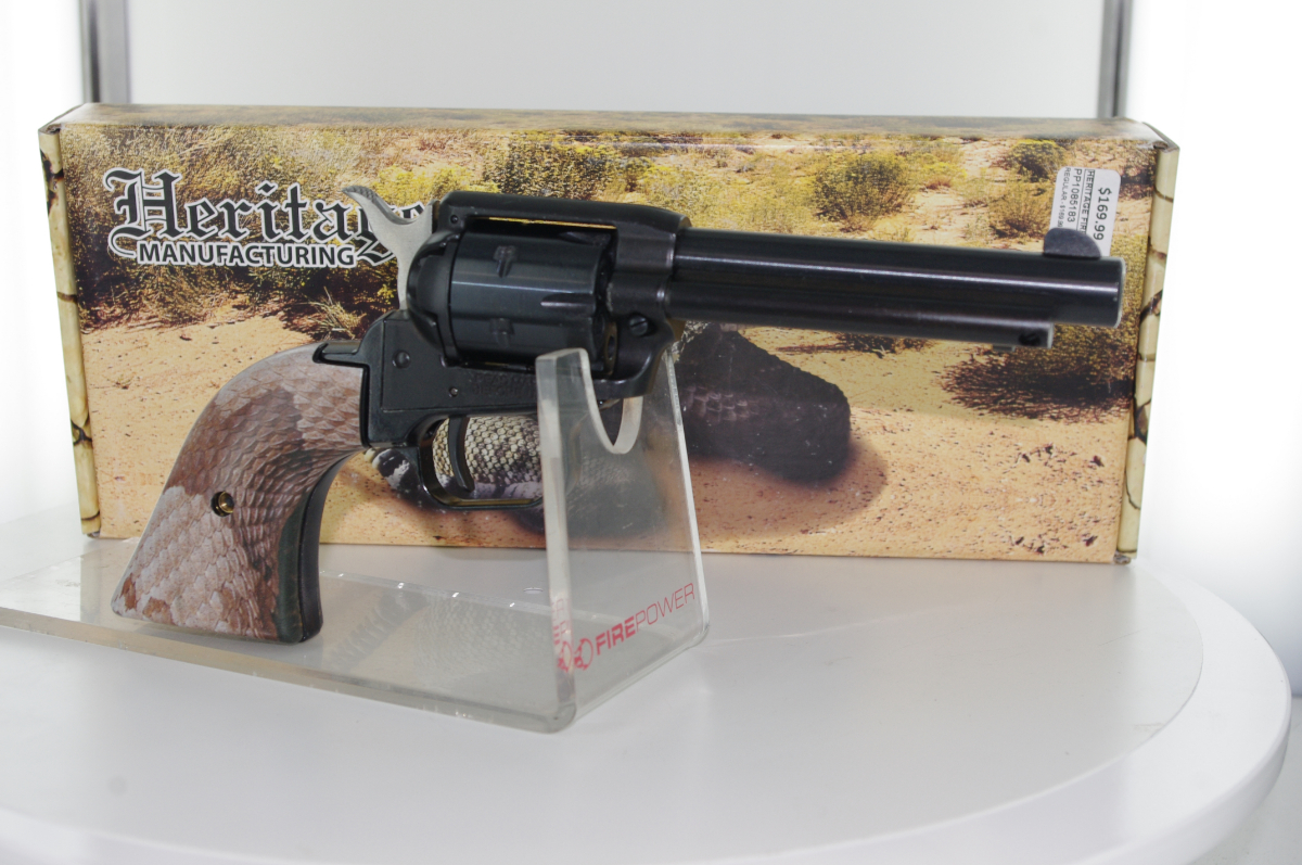 Heritage Rough Rider Copperhead Snake 4 3/4" Single Action Lnib .22 Lr ...