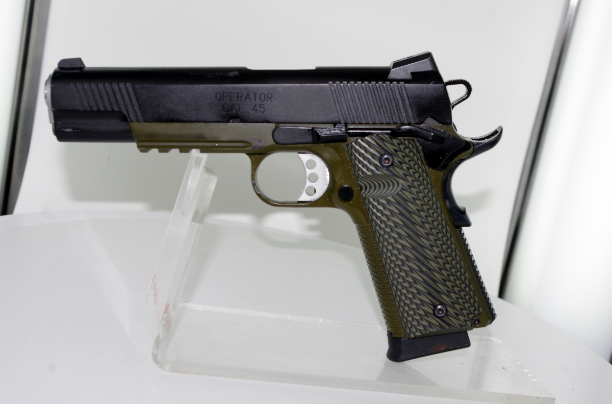 Springfield Armory Operator Model Amazing Pistol Green Black Orig Case ...