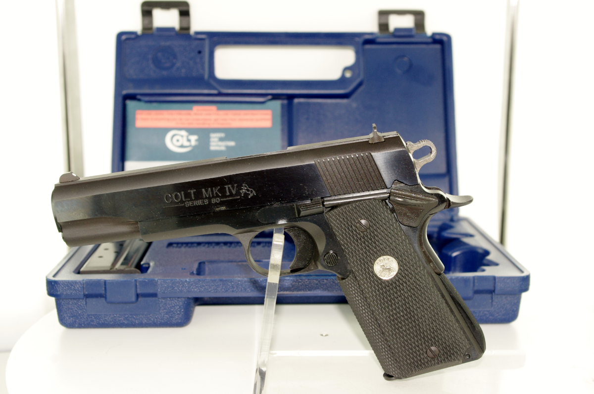 Colt Government Model Series 80 Mark Iv Lnib With Manual And Ex Mag .38 ...