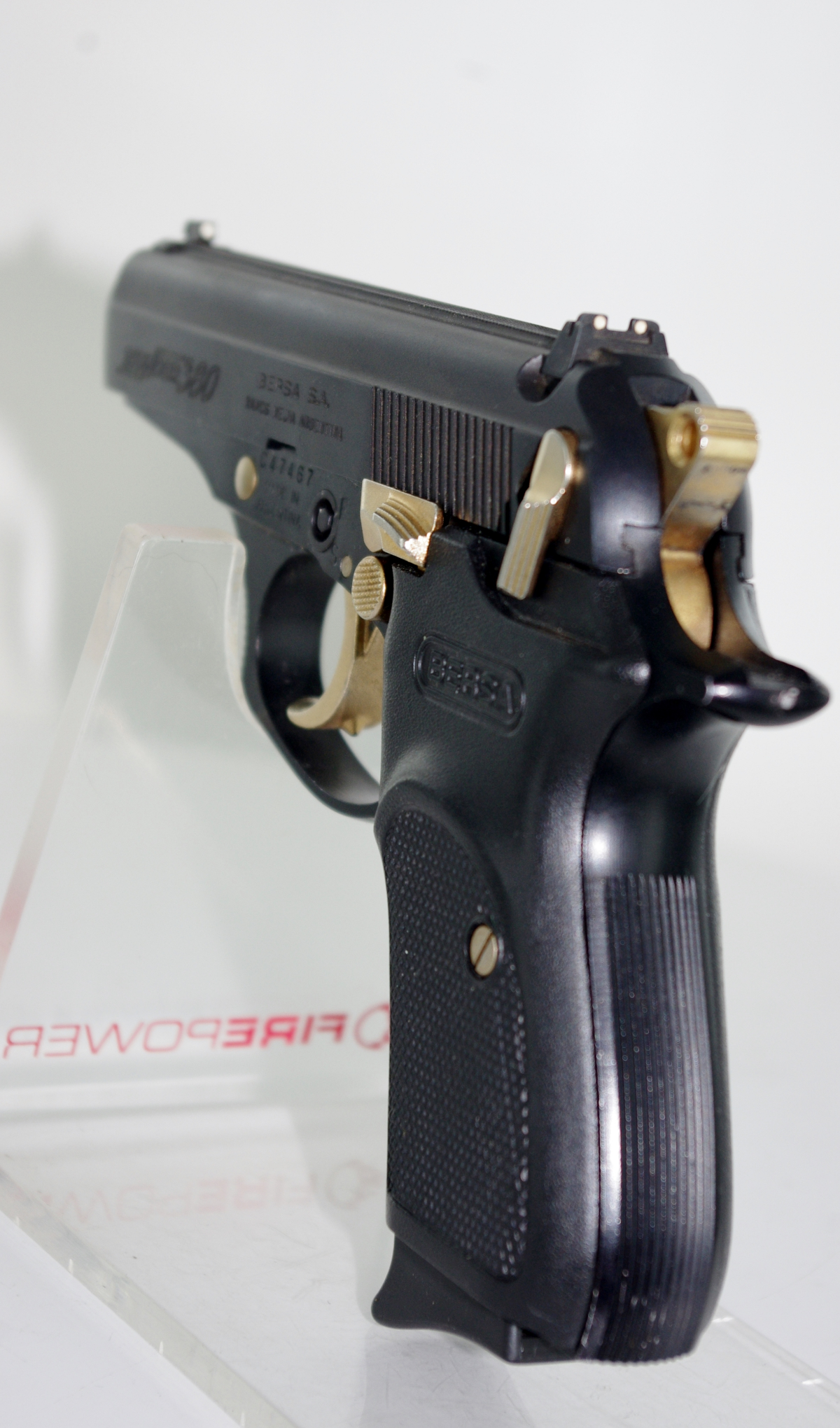 Bersa Thunder 380 Model Black With Gold Trim Compact .380 .380 Acp For ...