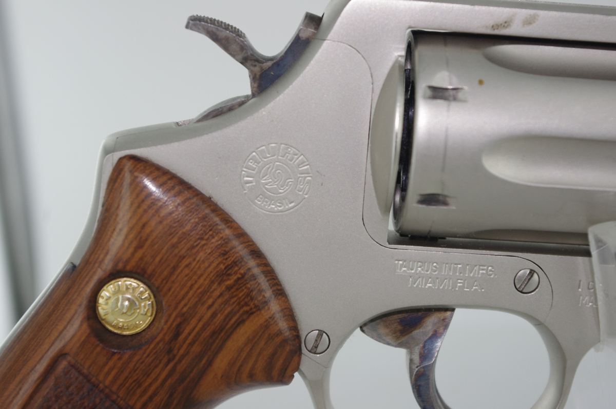 Taurus Model 86 4" Stain Nickel Finish Wood Grips Double Action .357 ...