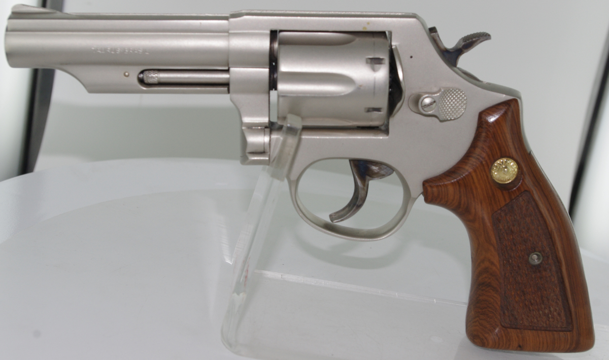 Taurus Model 86 4" Stain Nickel Finish Wood Grips Double Action .357 ...