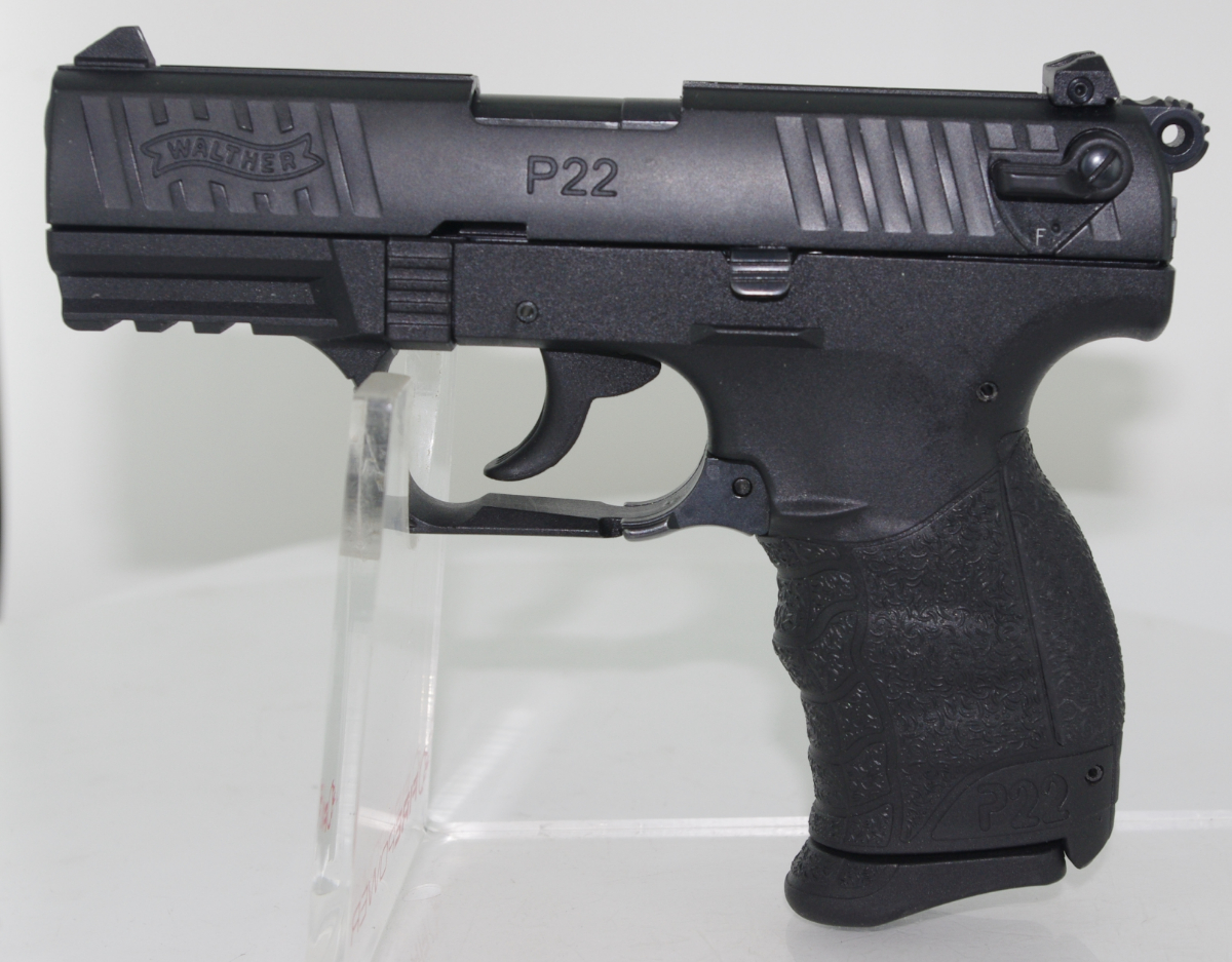 Walther Model P22 3.42" Black Ambidextrous 2 Mags Orig. Case .22 Lr For ...