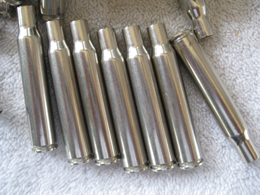 100 Pieces .30-06 Nickel Plated Primed Brass New .30-06 Springfield For ...