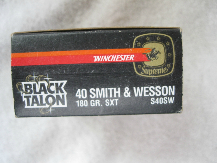 Winchester Black Talon 40 S&W 180 Gr Sxt Nickel .40 S&W For Sale at ...