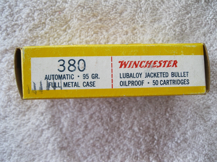 Winchester 380 Automatic 95 Grain Saami Standards Reference Ammunition ...